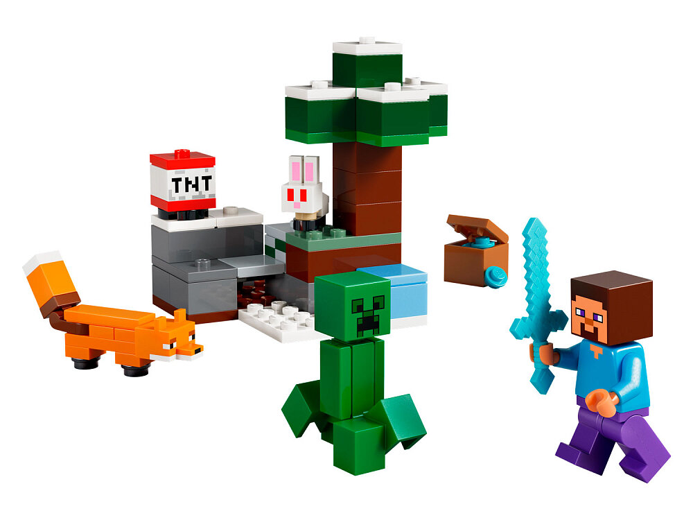 Конструктор LEGO Minecraft 21583 Конструктор Приключение Стива в тайге