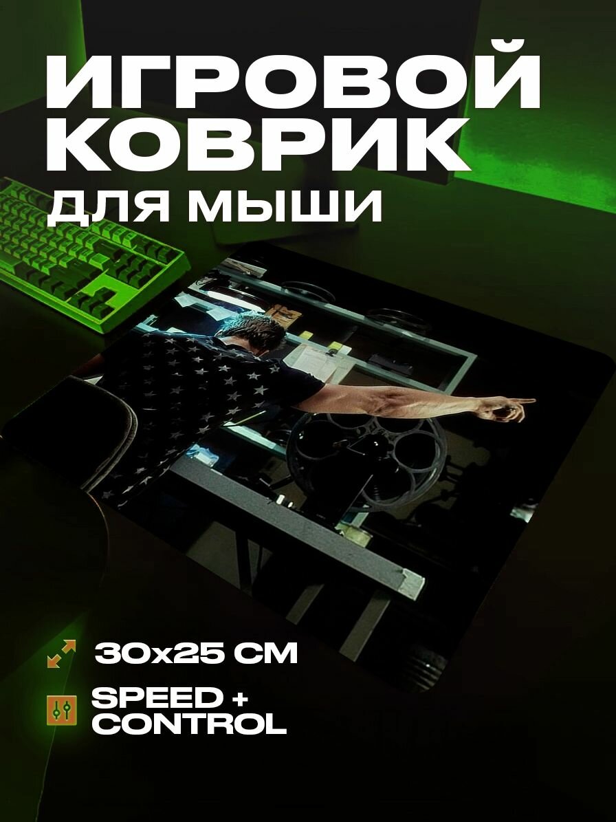 Коврик для мыши игровой Бойцовский клуб 30 на 25 аниме