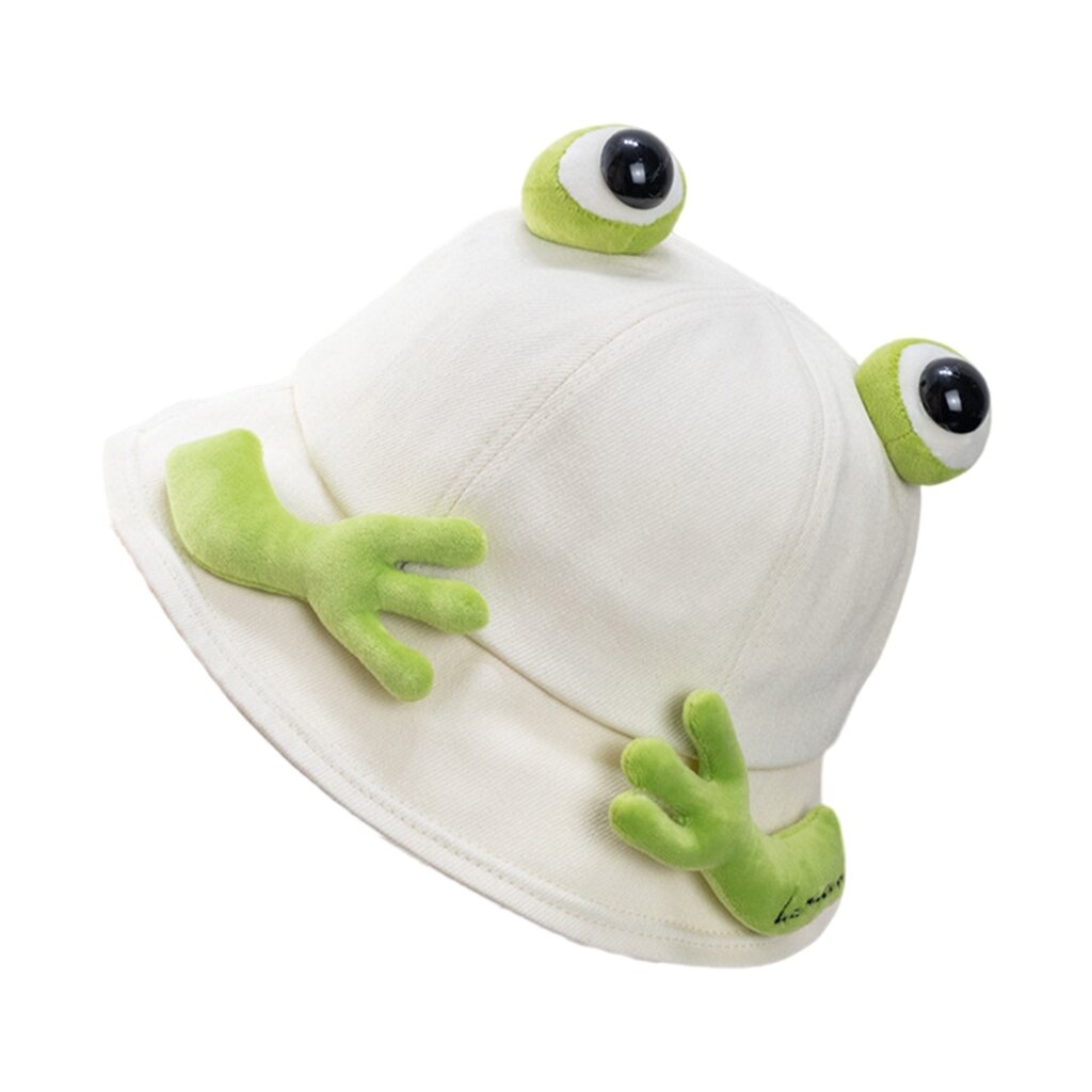 Женская рыбацкая шляпа в форме лягушки, широкополая тканевая панама, летняя солнцезащитная шляпа