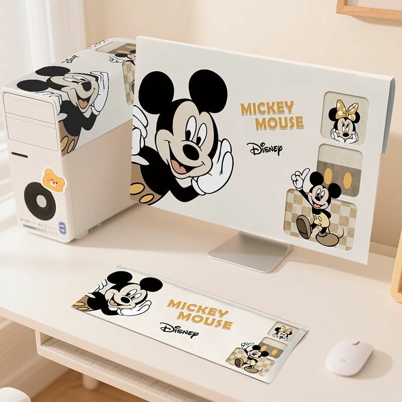 Чехол от пыли для компьютера, чехол для настольного устройства, ткань для монитора, новая клавиатура, полный набор из трех частей, защитный чехол от пыли