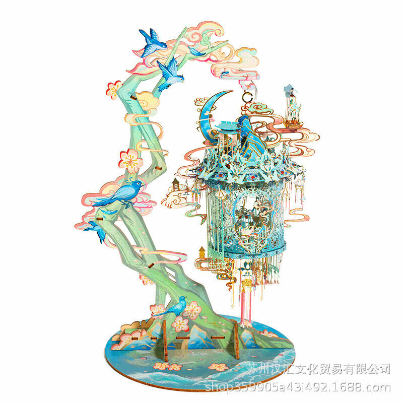 2026 Арт Модель Сороки Изысканный 3D Пазл Металлическая Сборка Модель DIY Ручная Работа Сороки Мост Фея Игрушка Подарок USB Ночник