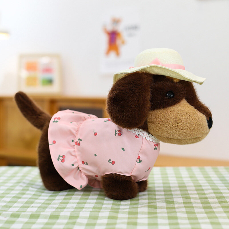 Новая модель реалистичной плюшевой игрушки для собак, тедди-собака, может притворяться милой, подарок для девочки, такса, оптовая продажа