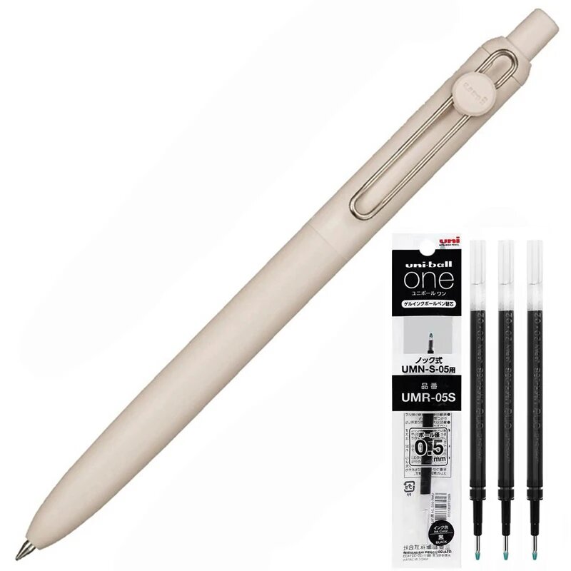 Uniball ZENTO Basic, бежевая ручка, 0.5 мм