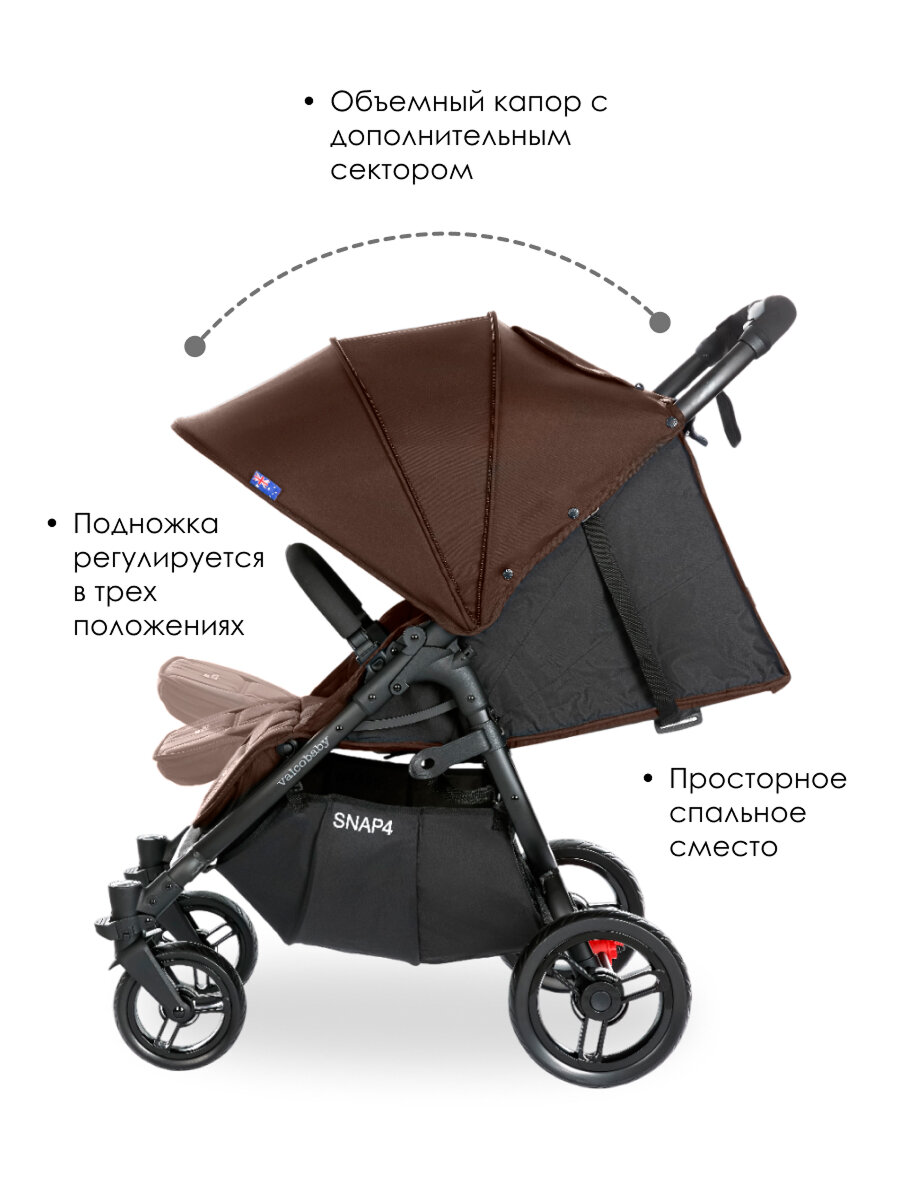 Коляска для новорожденных прогулочная Valcobaby Snap / Cocoa / — фото 1