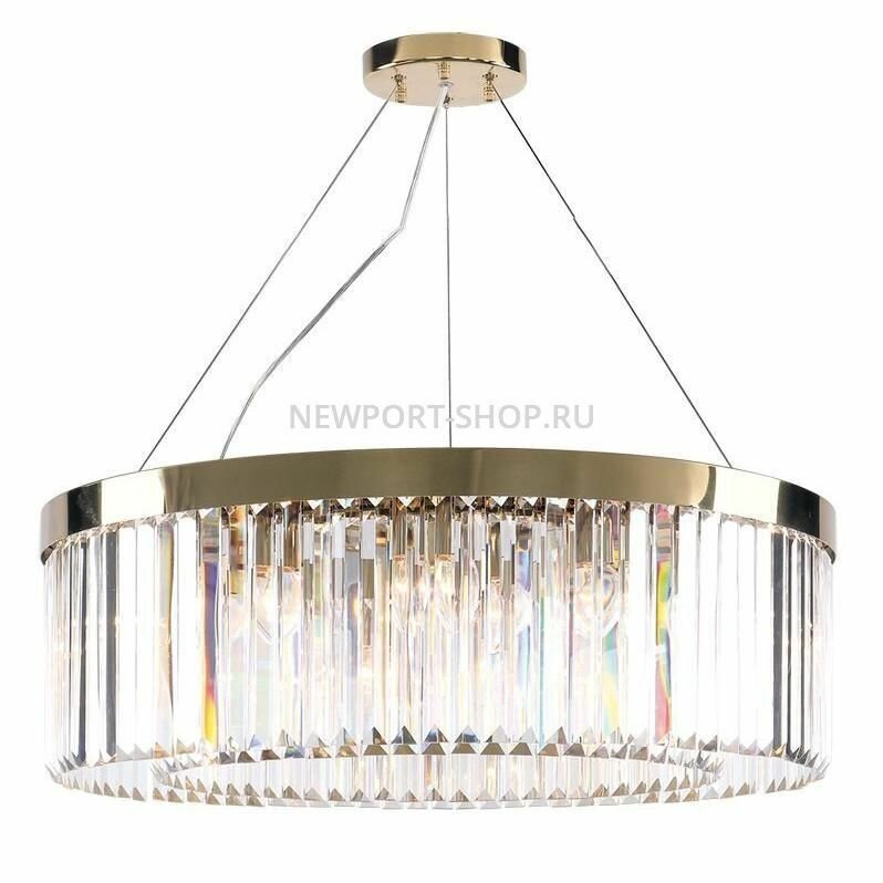 Люстра Newport 10110 10110+1/C gold, E14, 660 Вт, кол-во ламп: 11 шт, цвет арматуры: золотой, цвет плафона: бесцветный