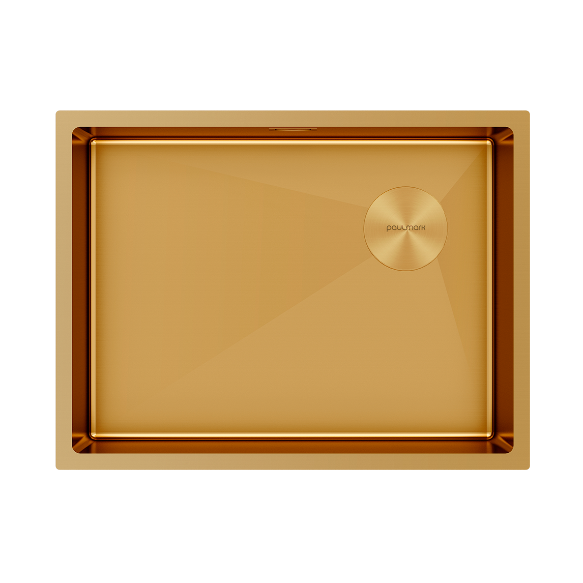 Кухонная мойка Paulmark NEXT-SKEW 58 UNI PM885844-BG брашированное золото Нержавеющая сталь