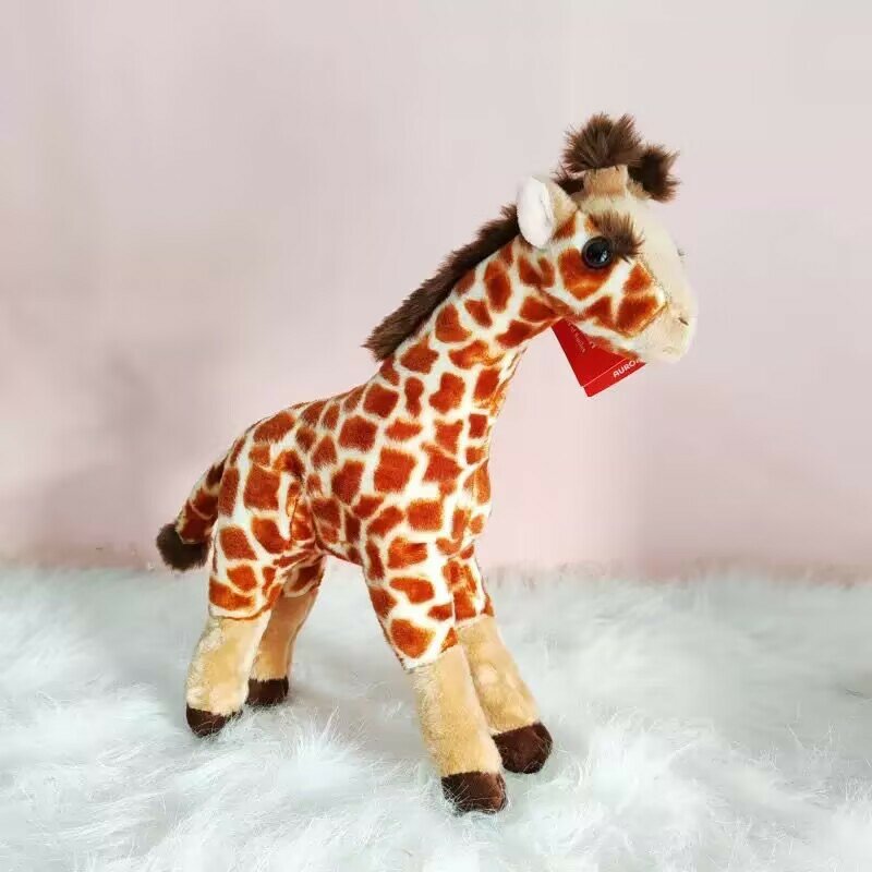 AURORA Милый реалистичный олень плюшевая игрушка оленья кукла зоопарк жираф подарок для детей