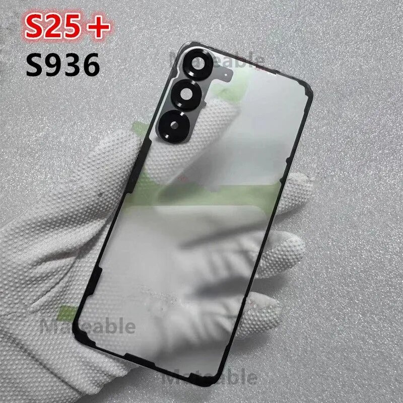 Прозрачная задняя крышка аккумуляторного отсека S938 S936 S931 для Samsung Galaxy S25 Ultra S25 Plus, корпус для ремонта, задняя панель + линза камеры