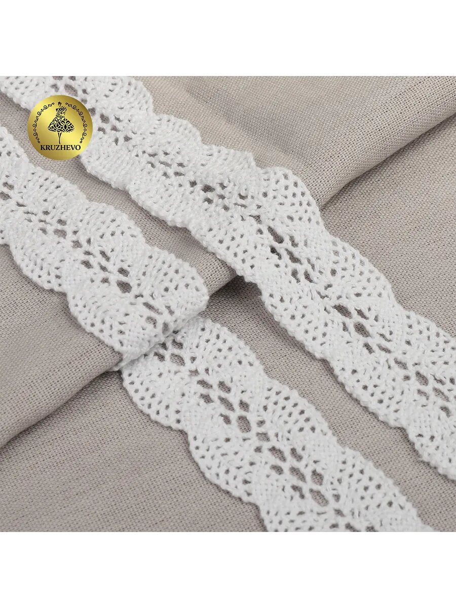 Кружево тесьма вязаная для рукоделия и шитья 30мм 10м