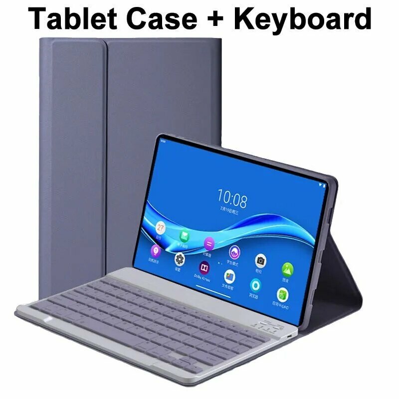 Чехол для планшета Lenovo M10 FHD Plus с диагональю 10,3 дюйма (TB-X606F/X606X) со съемной русской Bluetooth-клавиатурой