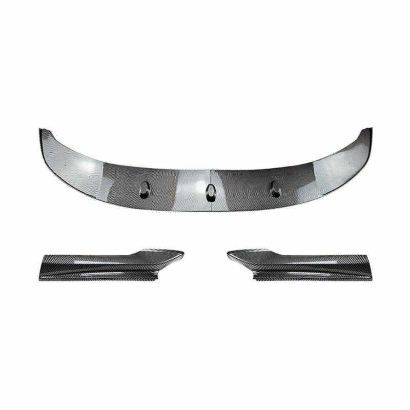 Накладка на передний бампер (губа) для BMW 5 F10/F11 11-17 карбон (1 комплект)