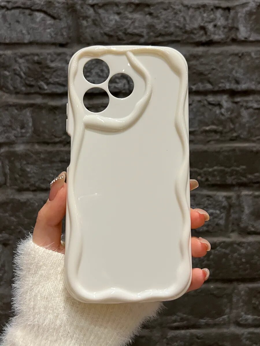 Чехол-накладка О'Кейси для Realme C53, C51, Note 50, Narzo N53, защита камеры, белый