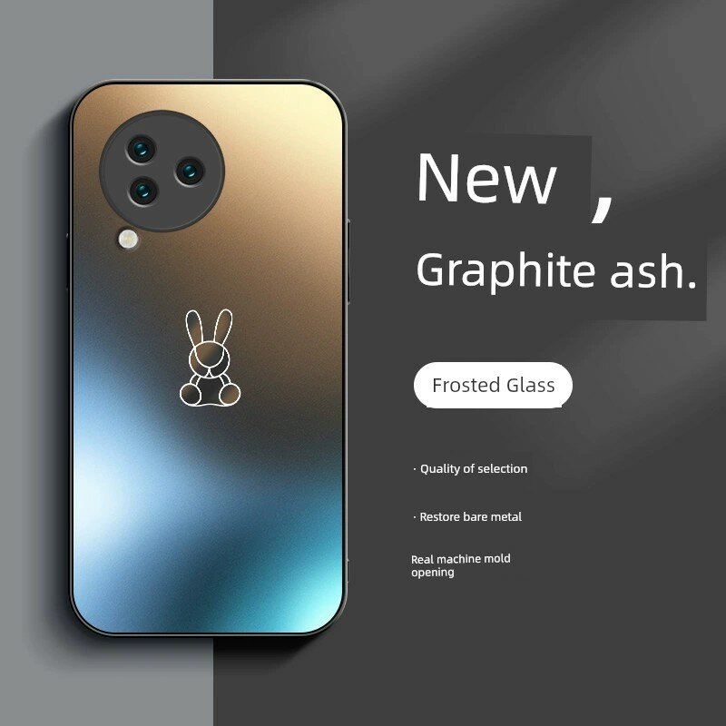 Смартфон чехол Xiaomi Civi3 ограниченная серия кролик матовое стекло ультра-тонкий полная защита анти-скольжение