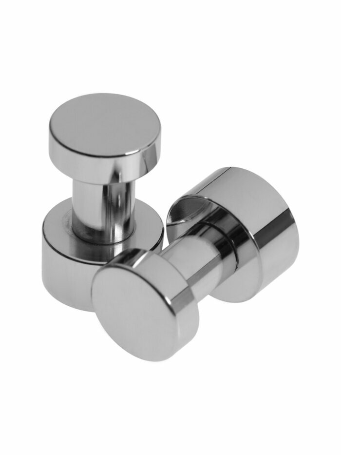 CAPPIO Крючки мебельные CAPPIO TKd=033, однорожковый, цвет хром, набор 2 шт.
