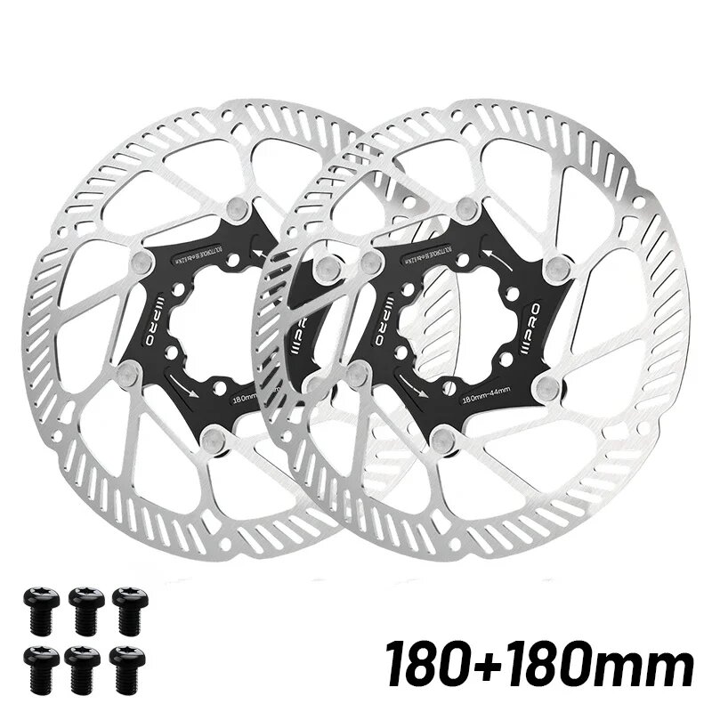 IIIPRO Плавающий дисковый тормозной ротор для горного велосипеда 180MM-BLACK-2PC