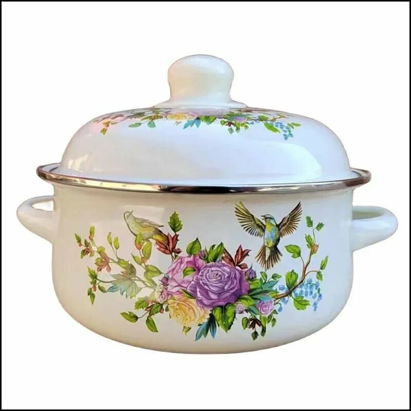 Кастрюля, Эмаль, 1 л, 1 шт