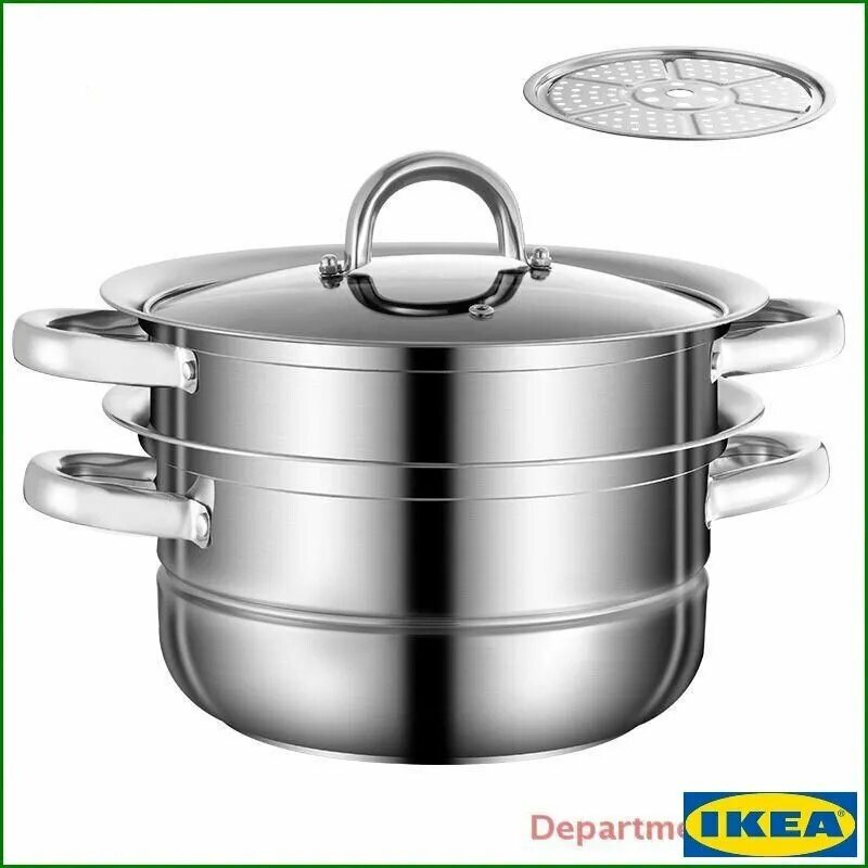 IKEA Соковарка "Кухня", Нержавеющая сталь, 3 яруса, 8 л