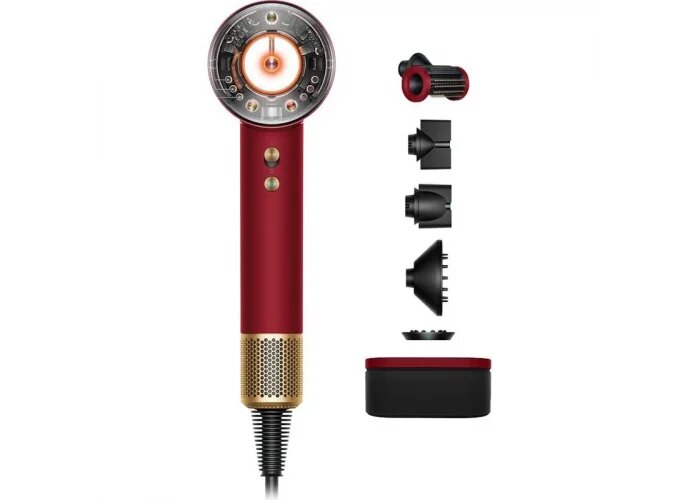 Фен Dyson Supersonic HD16 Red Velvet/Gold (с кейсом) красный бархат/золото