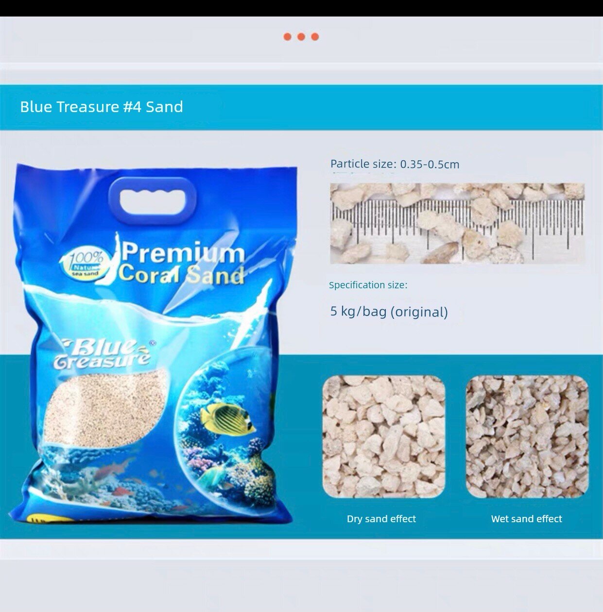 Филиппинский коралловый песок Тип 4 для декорации морских аквариумов, упаковка 2 фунта, субстрат для рыб и крабов