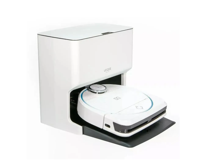 Робот-пылесос HOBOT Legee D8 plus станция самоочистки Lulu, белый/бирюзовый [legee-d8 lulu]