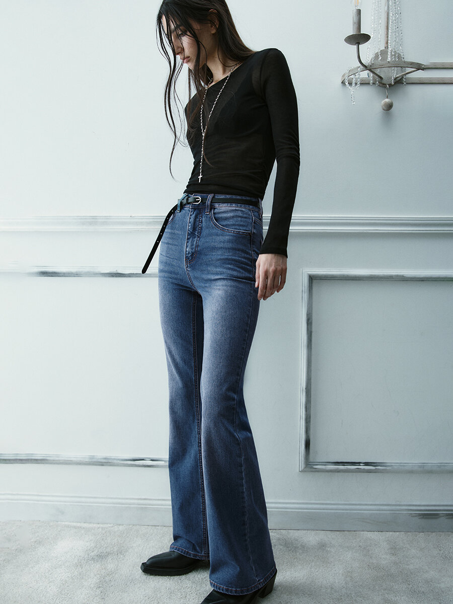 Джинсы клеш rock 