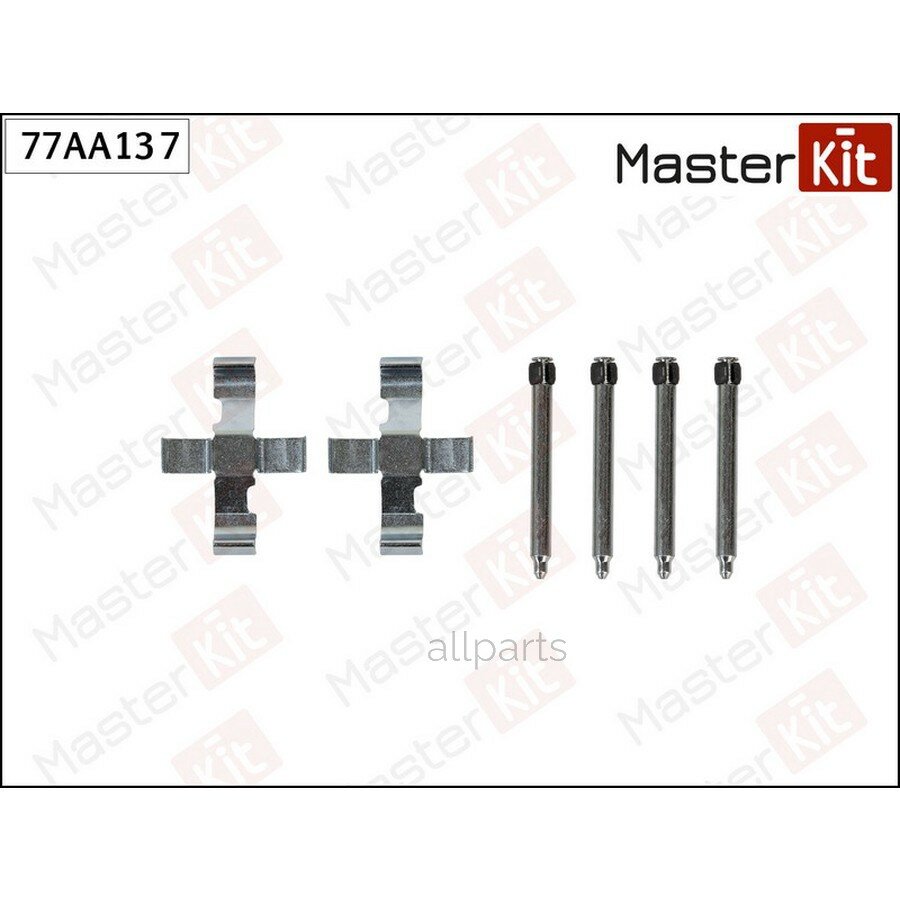 MASTERKIT 77AA137 Комплект установочный колодок тормозных opel astra f (t92) 1991 - 1998