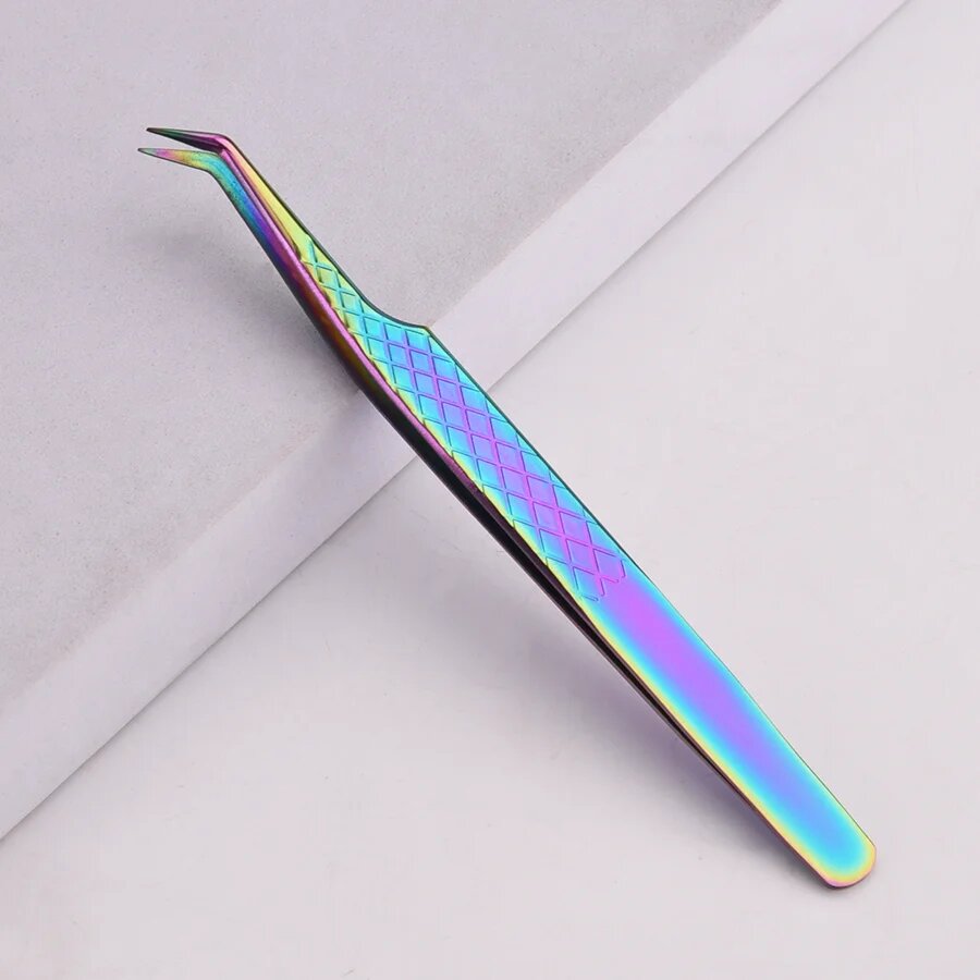 Пинцет для наращивания ресниц Sivote, Color titanium B