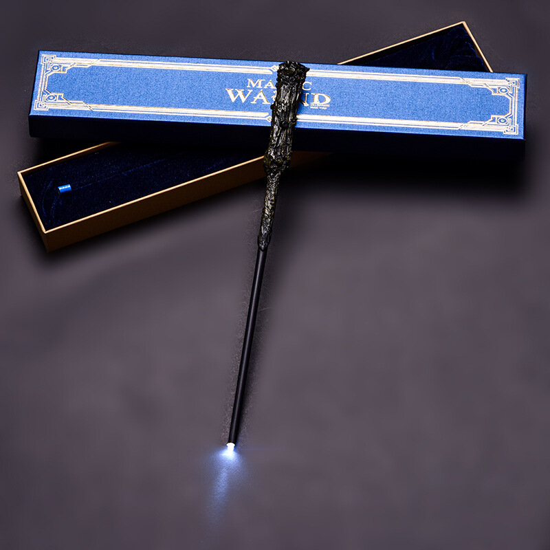 Светящаяся палочка Гарри Поттера, палочка Гермионы, светящаяся магическая палочка Дамблдора, игрушка на Хэллоуин с LED-подсветкой