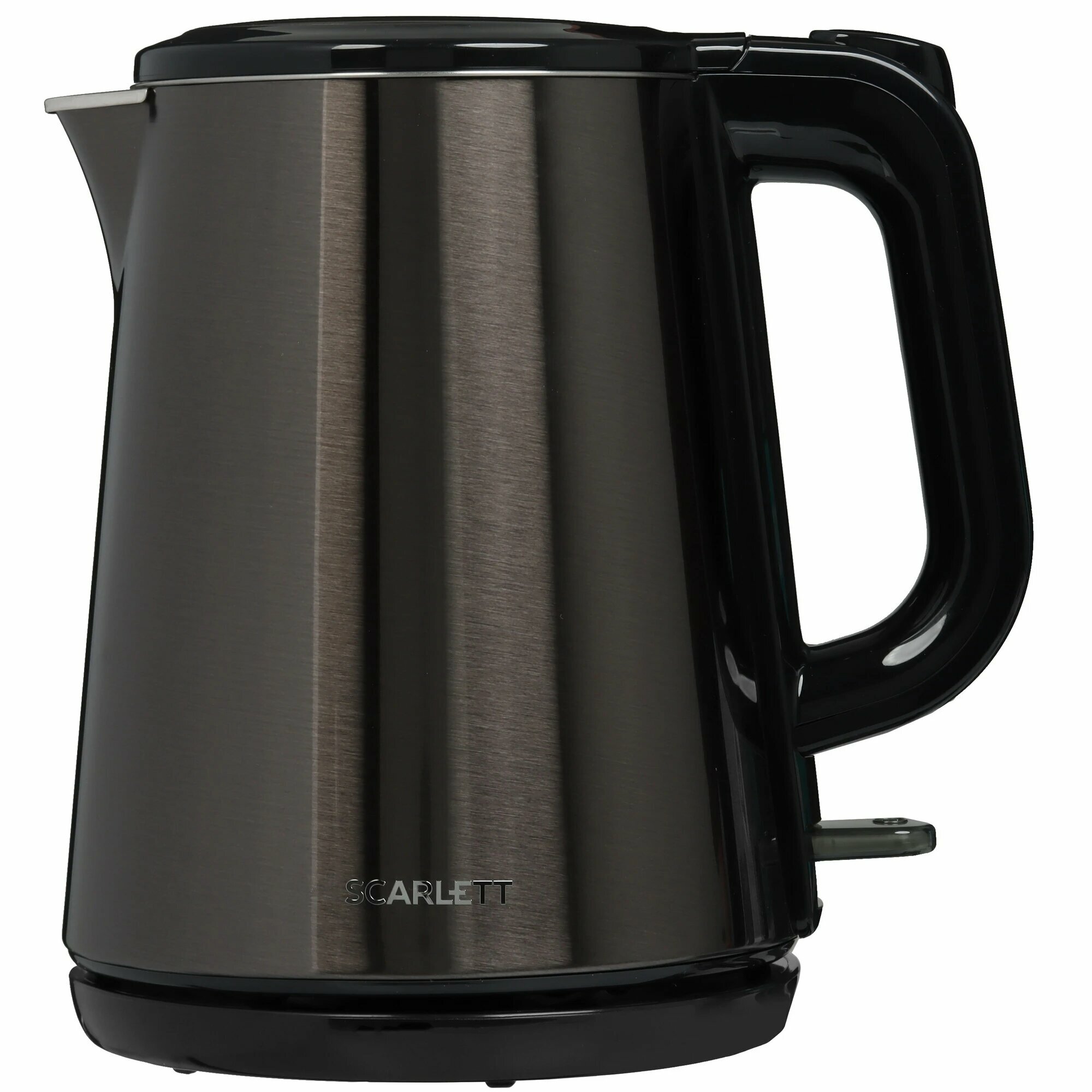 Электрочайник Scarlett SC-EK21S58 1л 1200Вт металл/пластик черный