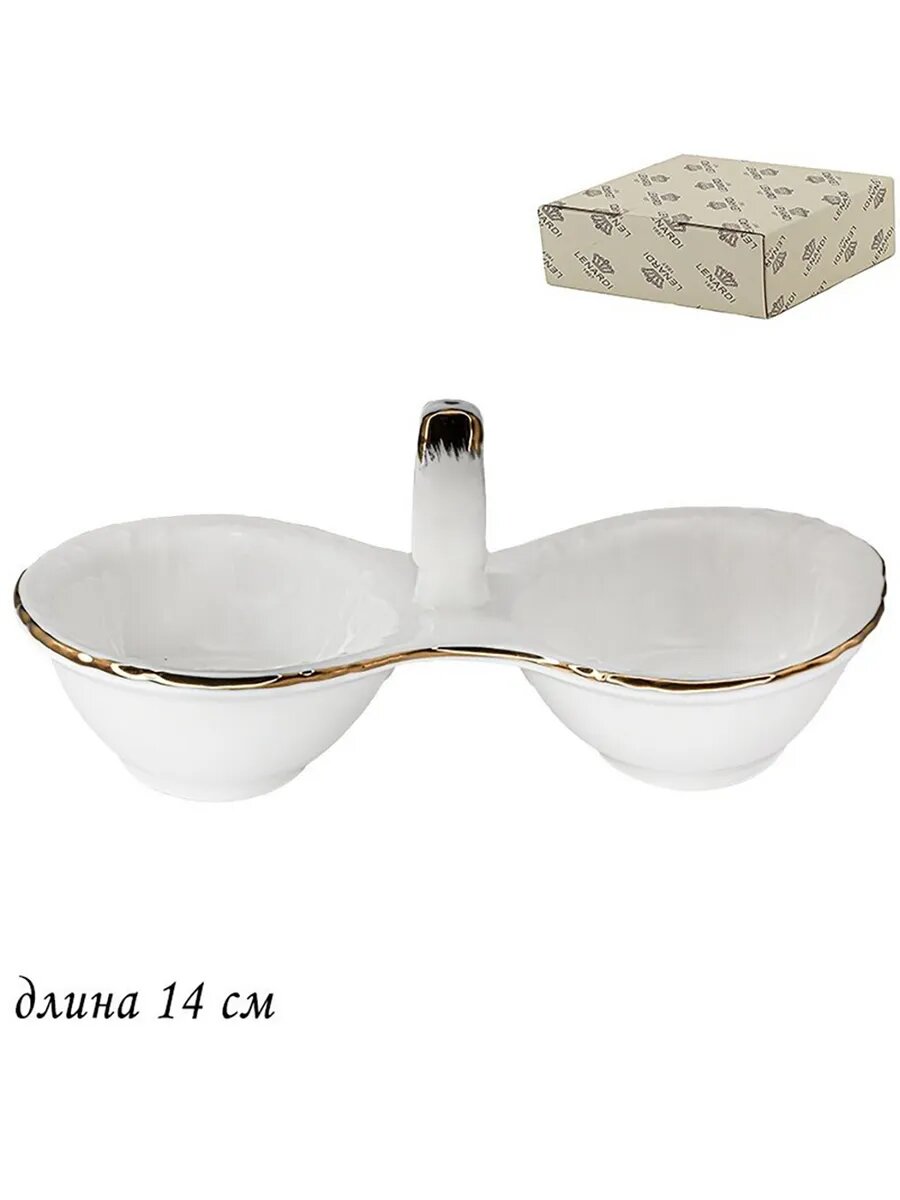 Сольница Lenardi Maria Gold, фарфор