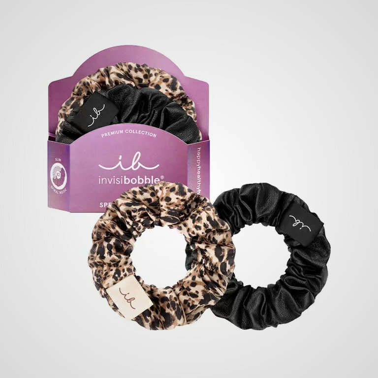 Резинка-браслет для волос SPRUNCHIE SLIM PREMIUM Leo is the New Black INVISIBOBBLE SPRUNCHIE SLIM PREMIUM Leo is the New Black Резинки для волос 2 шт