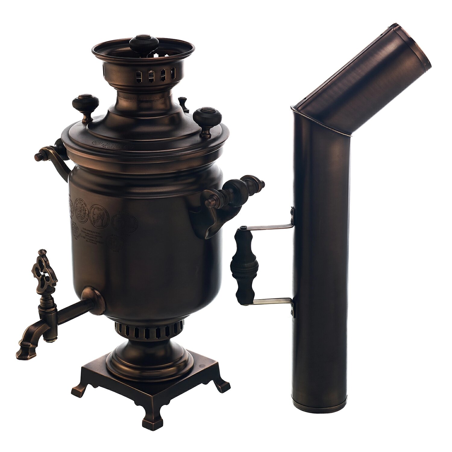 Самовар жаровой 3 л медальный. Клейма Баташева