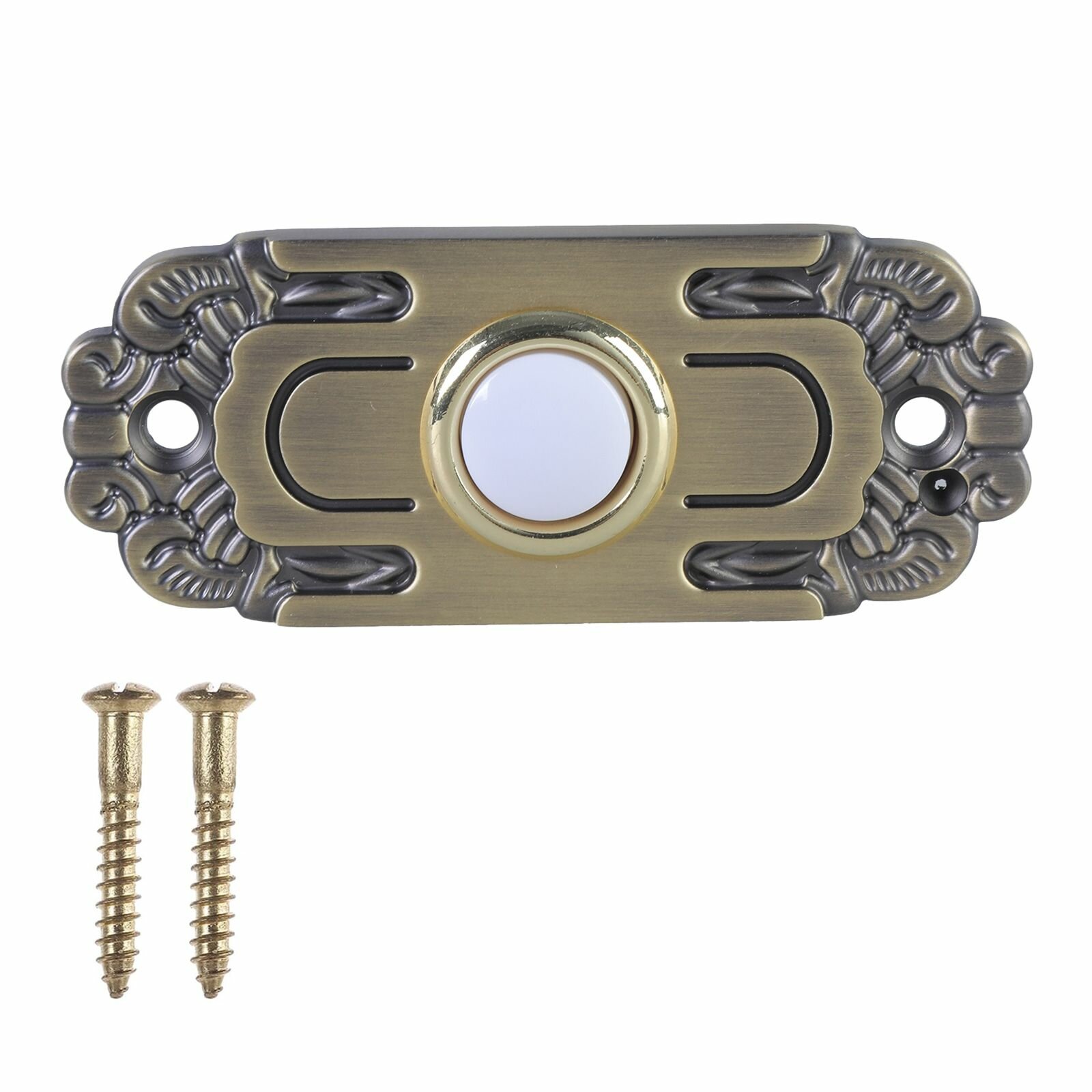 Кнопки дверного звонка с подсветкой латунь проводные