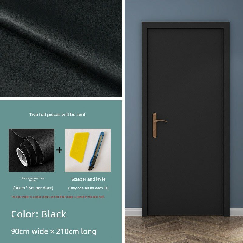 Наклейки на двери для ремонта старых дверей, наклейки на дверные рамы, водонепроницаемый полный комплект для оклейки