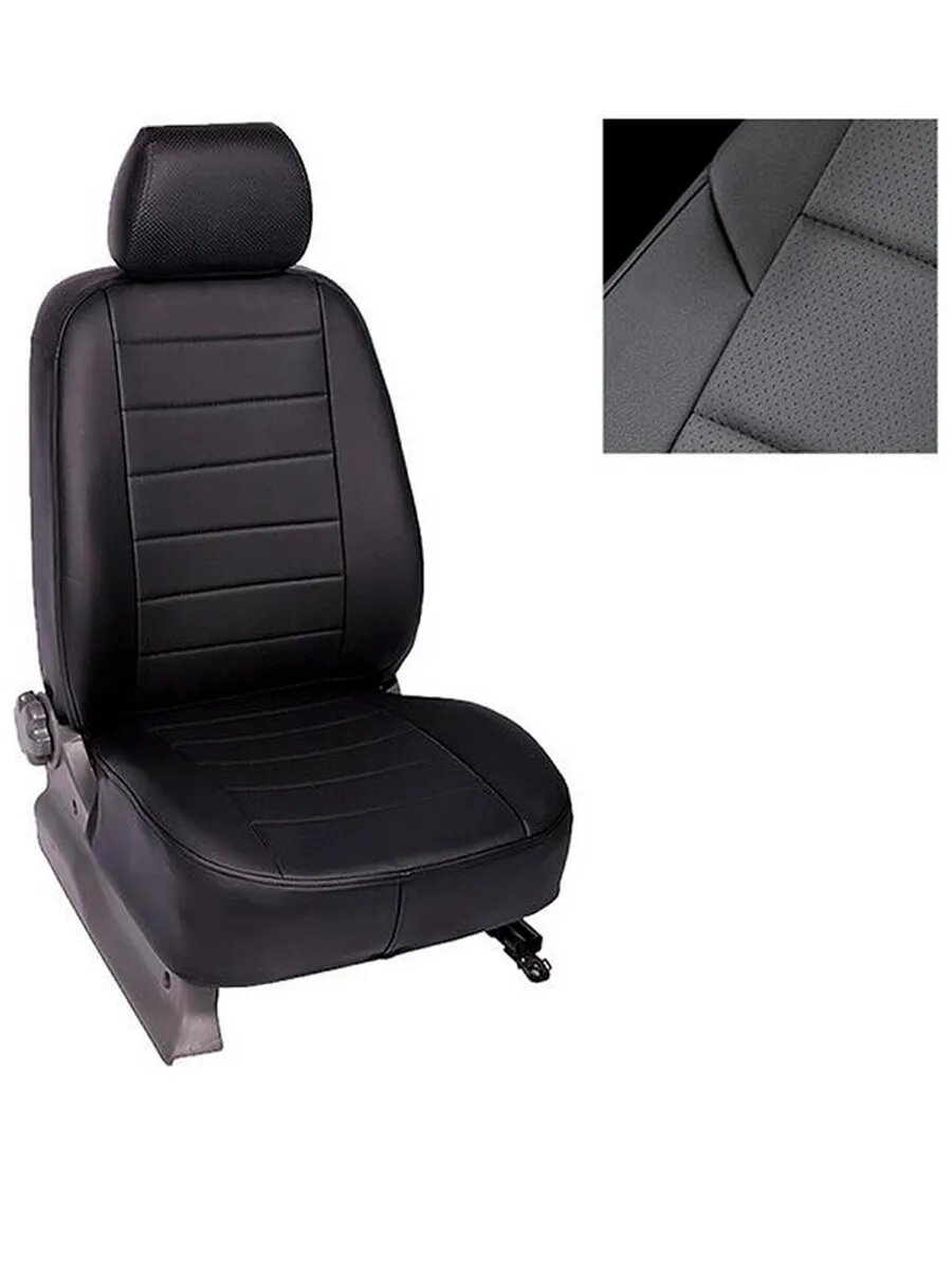 Чехлы на сиденья из экокожи для Mitsubishi Lancer (07-10)