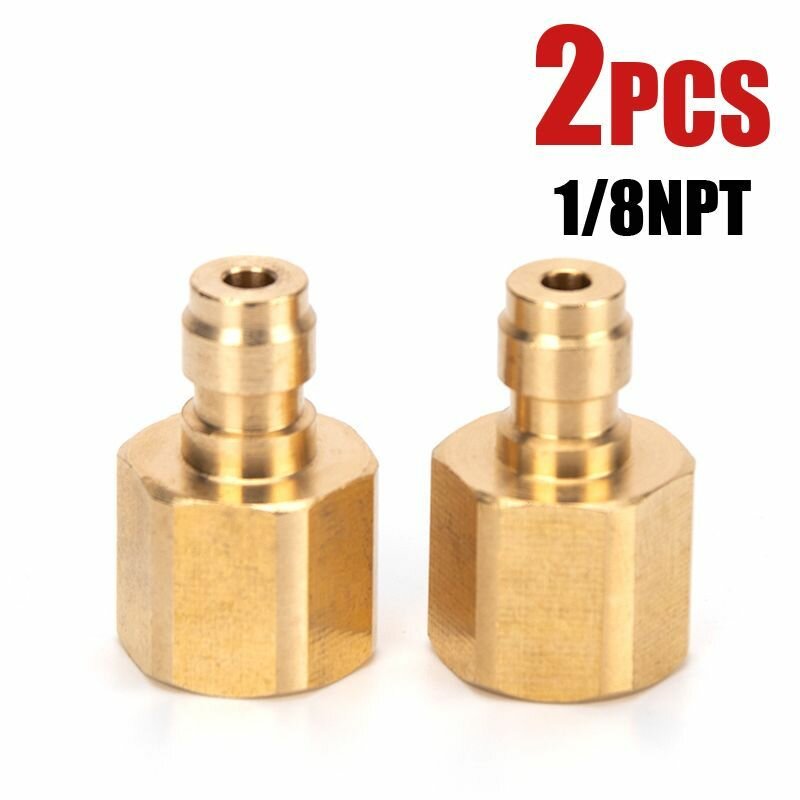 2 шт./набор Медный быстросъемный соединитель с резьбой 1/8BSPP 1/8NPT M10x1 Фитинг для заправки воздуха 8 мм Быстрая вилка Разъем Части и аксессуары для насосов