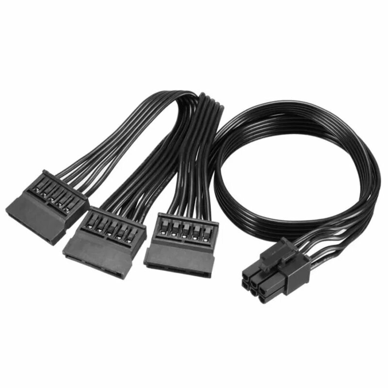L22A-6 PIN к 3X Кабель питания Sata 6-контактный к 3 кабеля SATA Кабель адаптера питания жесткого диска для модульного источника питания Seasonic