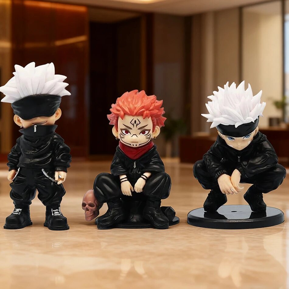 Набор Фигурок Jujutsu Kaisen - 3 Стиля, Включая Сатору Годжо И Сукуну, Коллекционные Модели, Аниме-фигурки Для Фанатов
