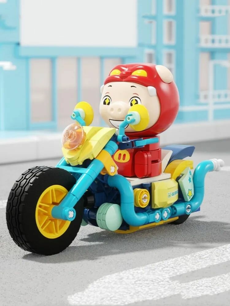 Конструктор, Коллекционная Фигурка, Детские Игрушки (JAKI GG-BOND Happy Cute Car Series)