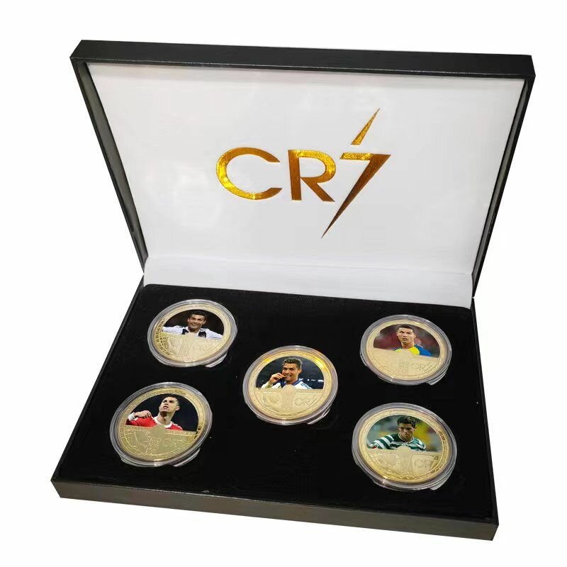Памятная монета с футбольной тематикой, Роналду, Месси, Аргентина, подарок для фаната, выпускного мальчика, коллекционная монета из сплава