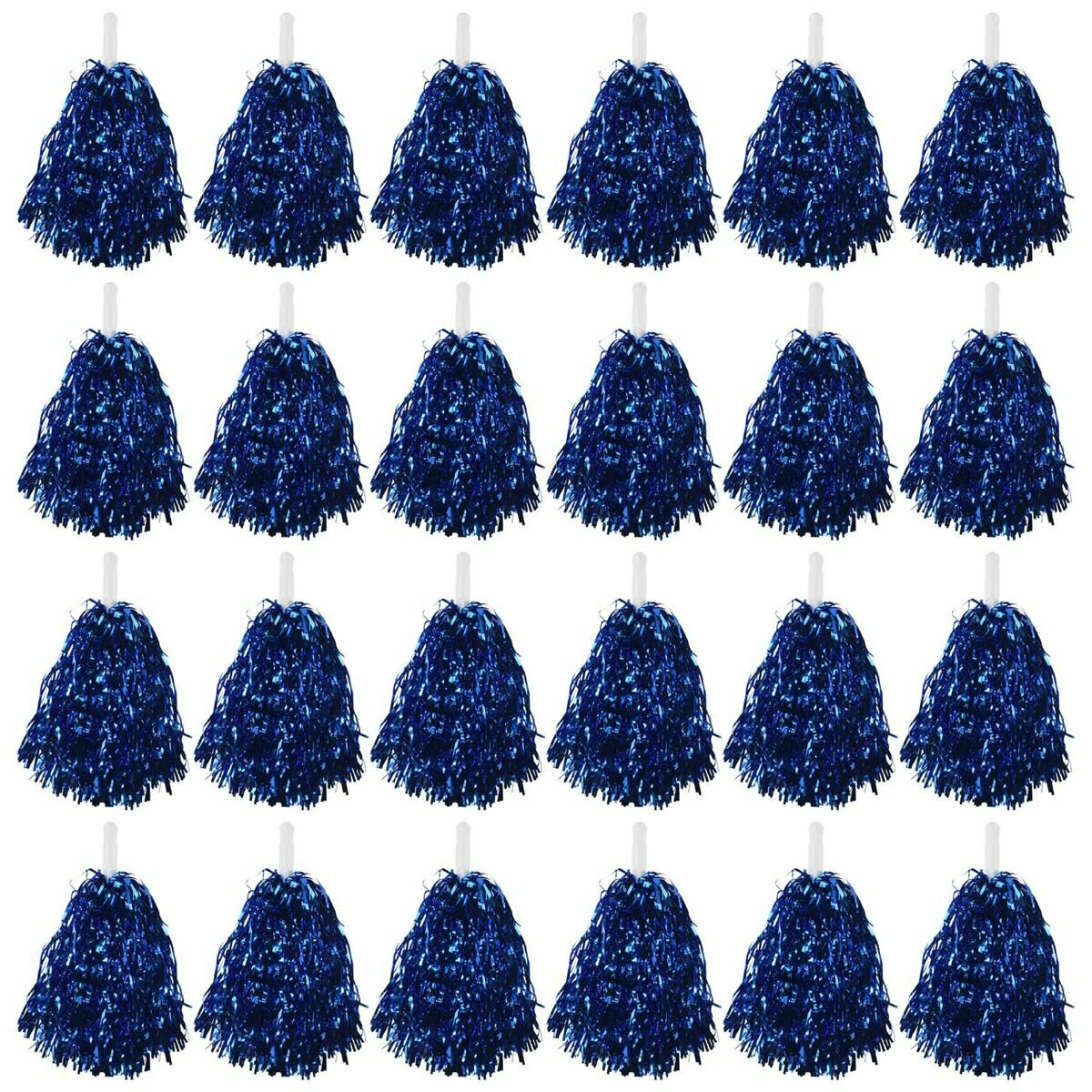 24 помпона для черлидинга, синие, для взрослых и детей