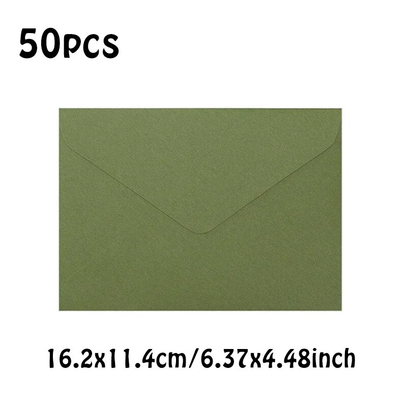 50 конвертов бумажных, 16.2x11.4 см, цвет: 50pcs ZQWA 12