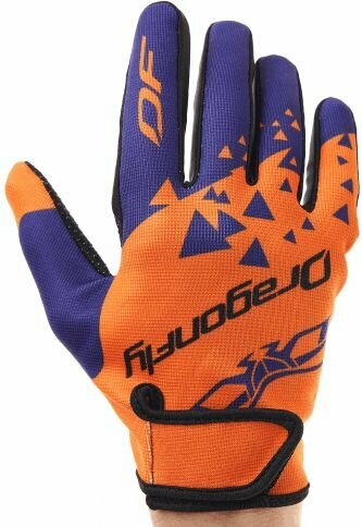 Мотоперчатки текстильные Dragonfly Cross / Оранжево - фиолетовый (L / Оранжевый)
