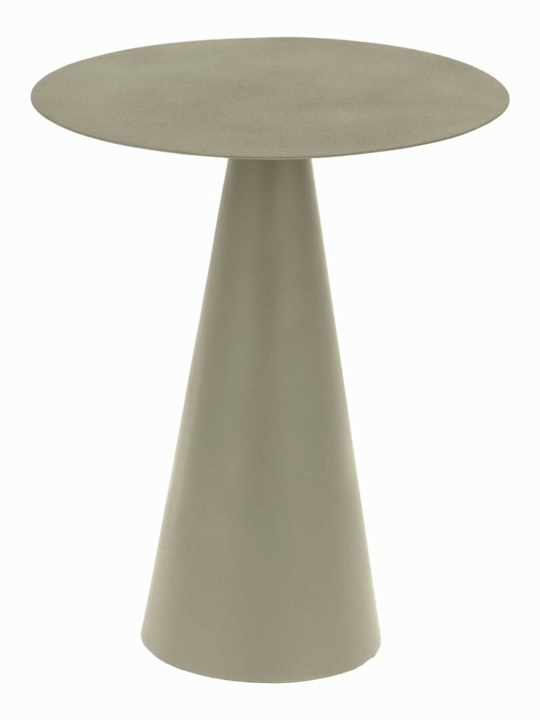 Приставной столик La Forma Shirel, круглый, металл, зеленый, 40см