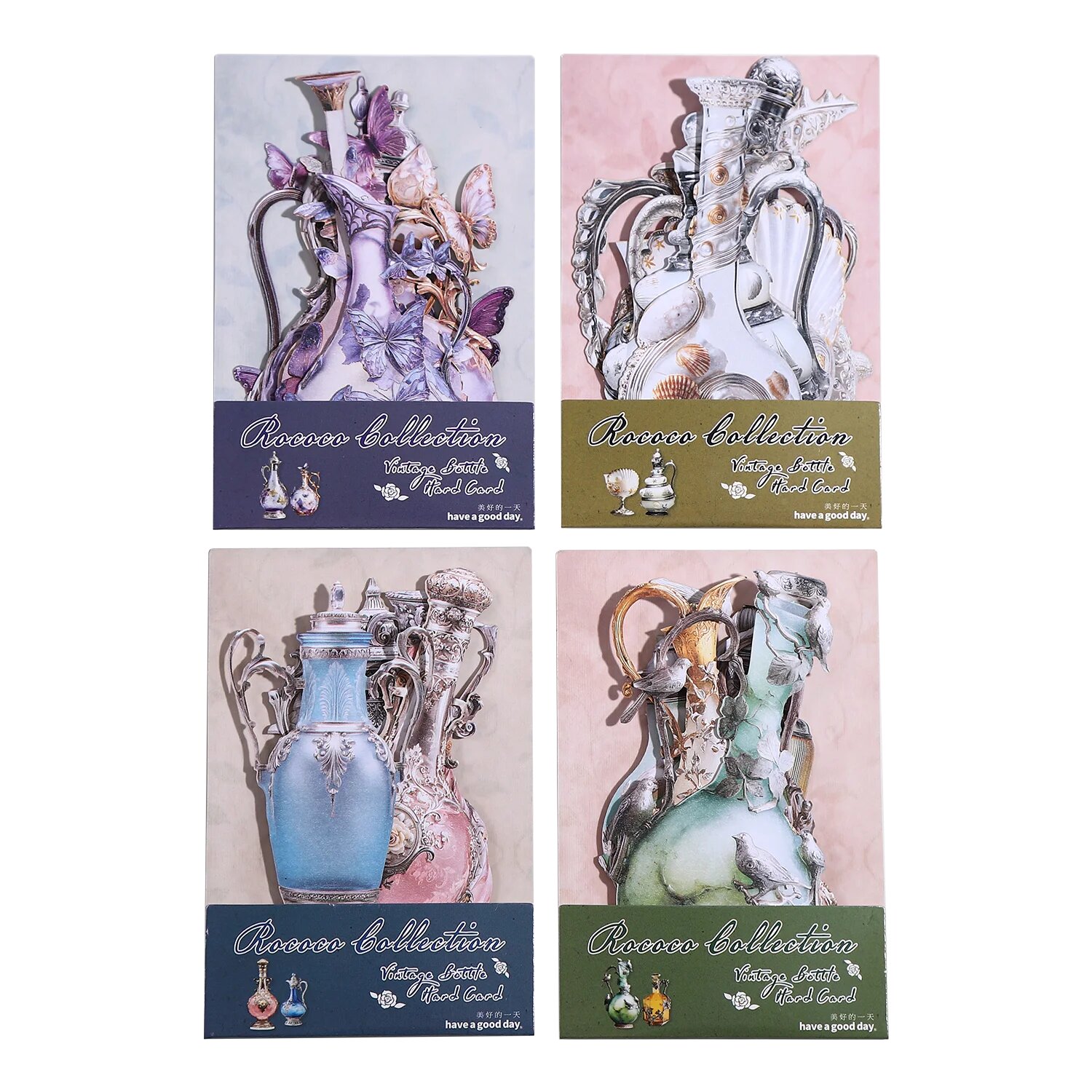Набор стикеров JIANWU Rococo Collection, набор 4 шт