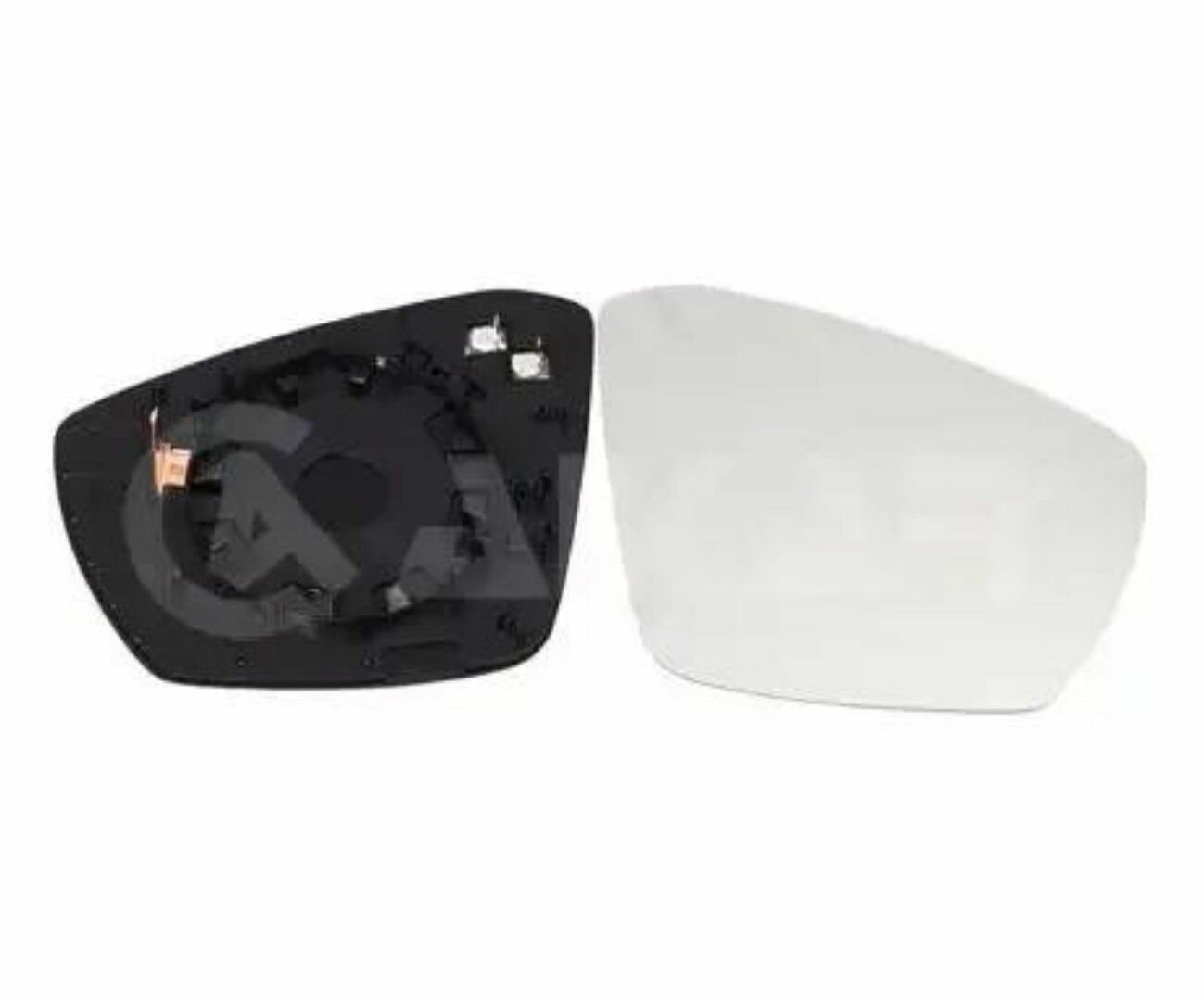 Зеркало-элемент ALKAR, 6432531, правое, выпуклое, с подогревом, Skoda Octavia 13-, Volkswagen T-Roc 17-, Cross 19-