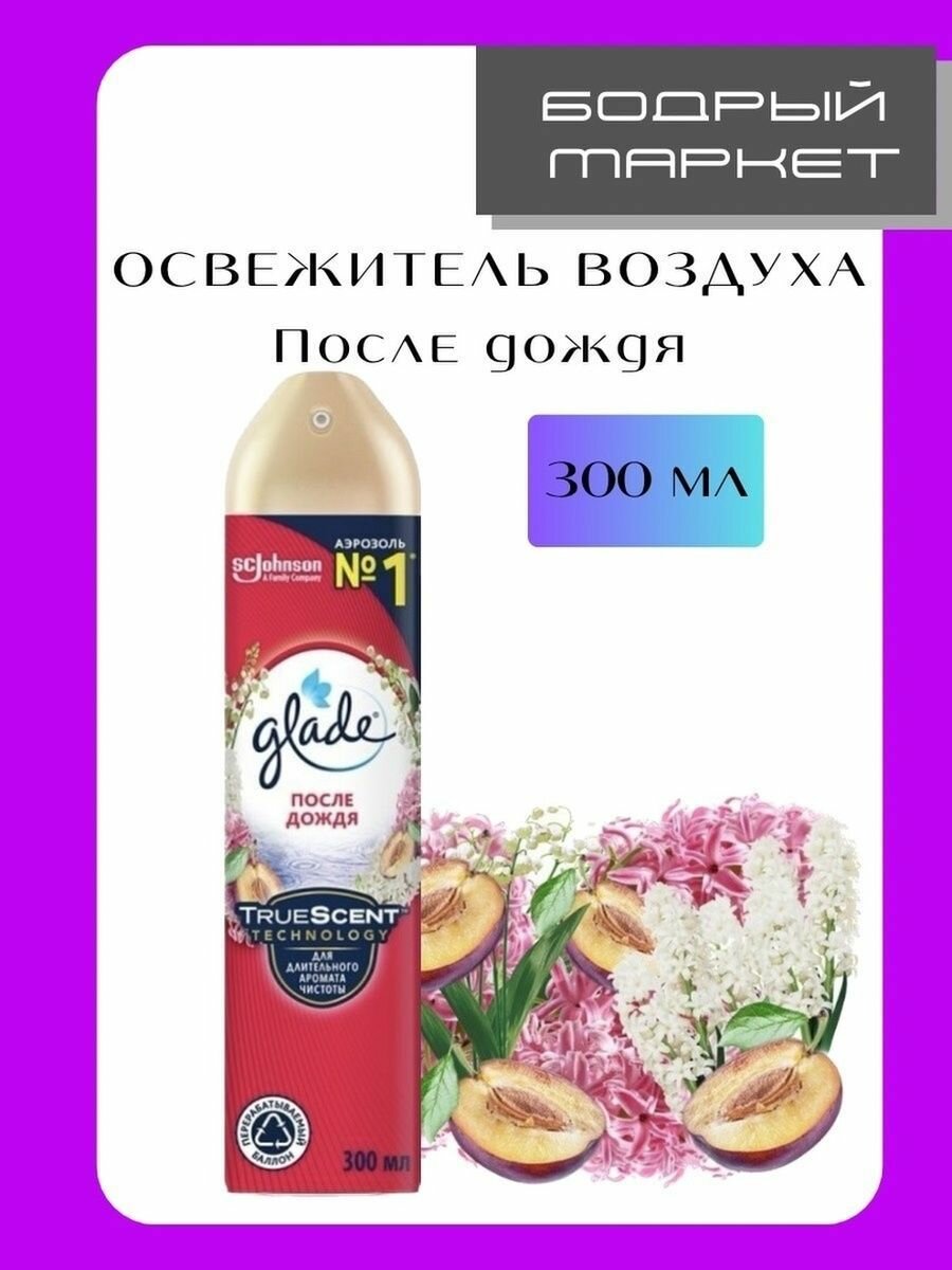 Освежитель воздуха Glade После дождя 300 мл