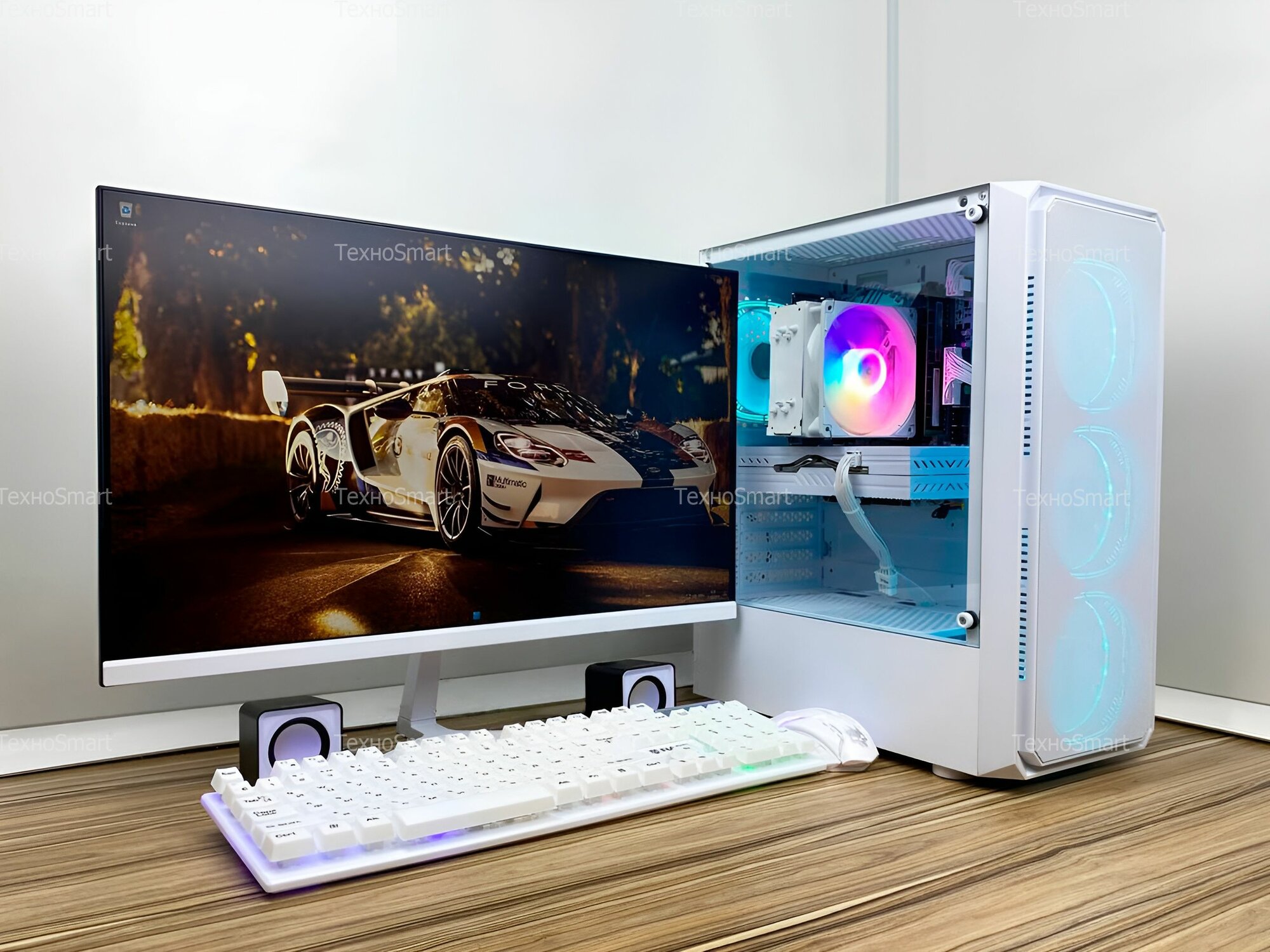 Игровой компьютер с монитором Intel Xeon 2670V2/32/SSD-512g/GTX-1660S/Монитор 24