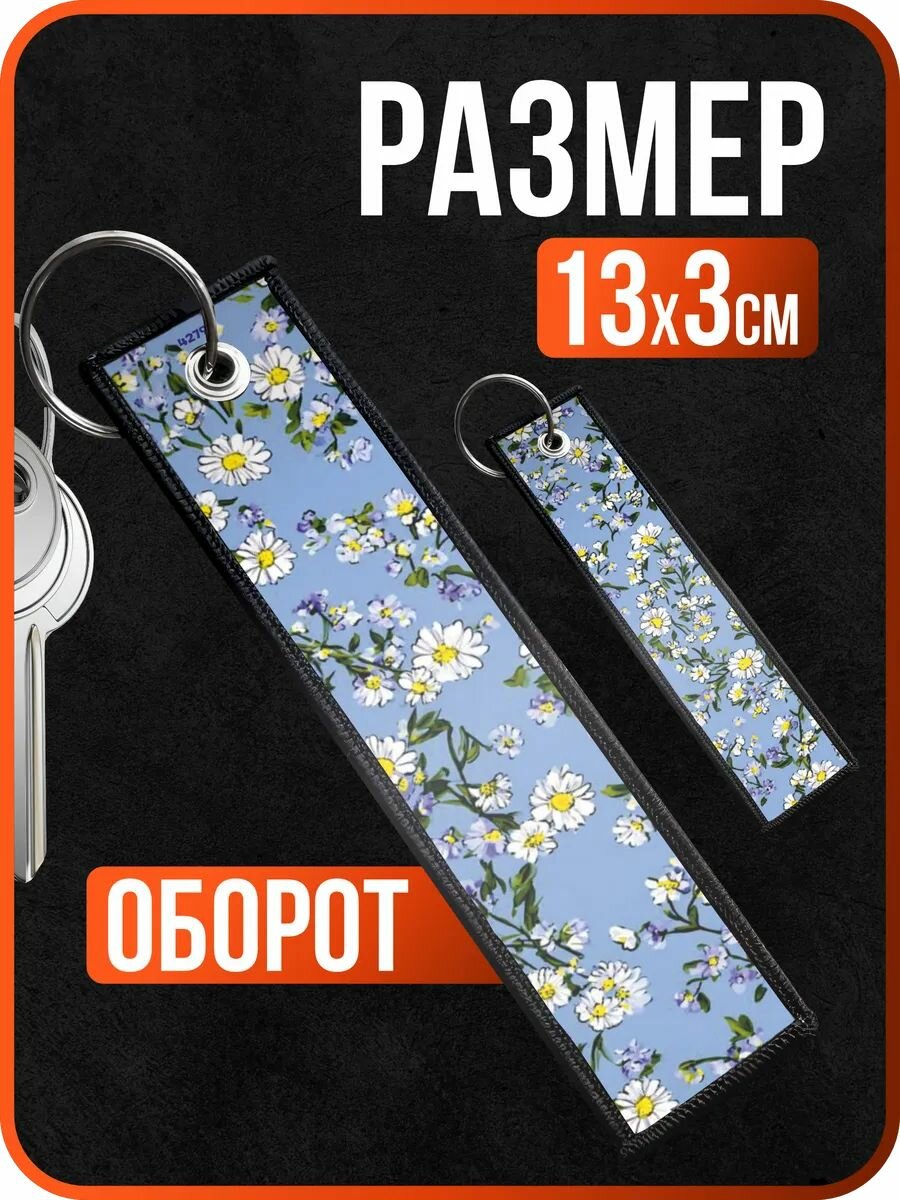 Брелок 1-я Наклейка, зеленый, белый, голубой, желтый — фото 1