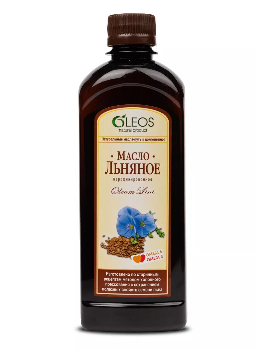 Oleos Льняное масло, масло, 500 мл, 1шт.